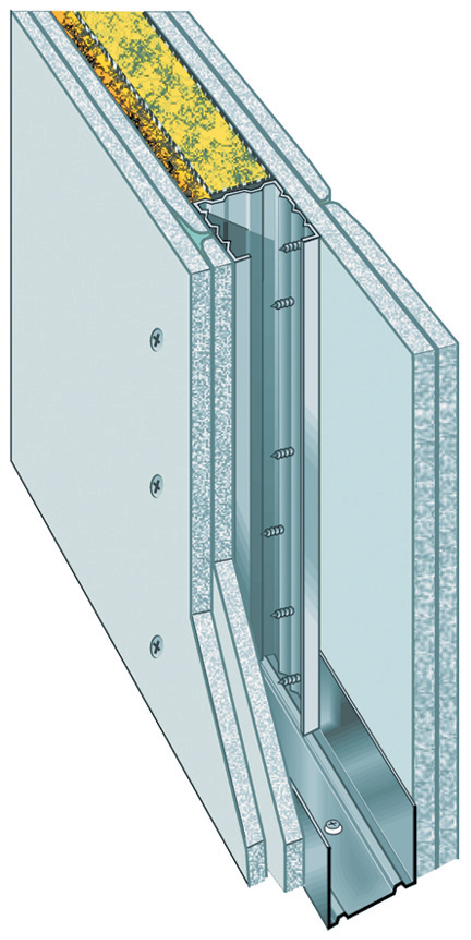კნაუფის ონლაინ მაღაზია | KNAUF W112 - ორფენიანი ტიხარი